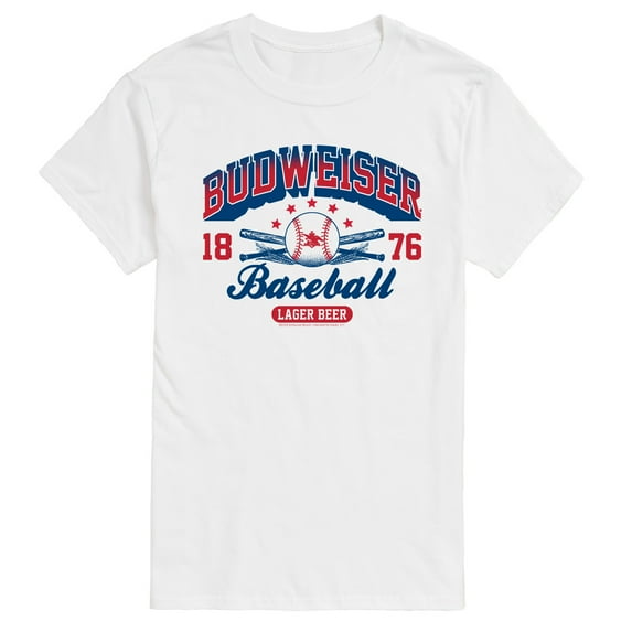 Budweiser - Budweiser Baseball - Men's Short Sleeve Graphic T-Shirt ...