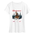 Budweiser - Clydesdale Winter Scene - Women's Short Sleeve Graphic T ...