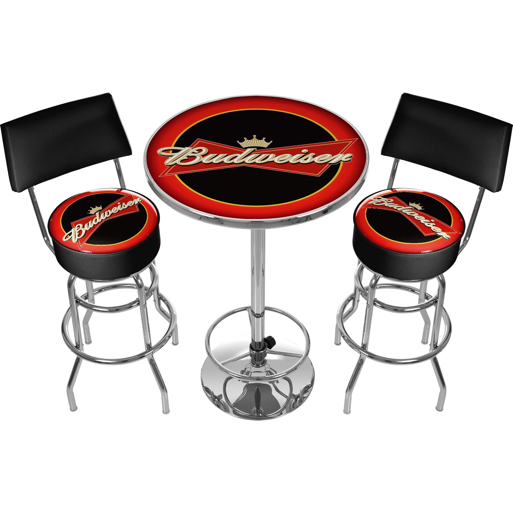 Budweiser Gameroom Combo - Licensed Table & Bar Stool Set - Walmart.com