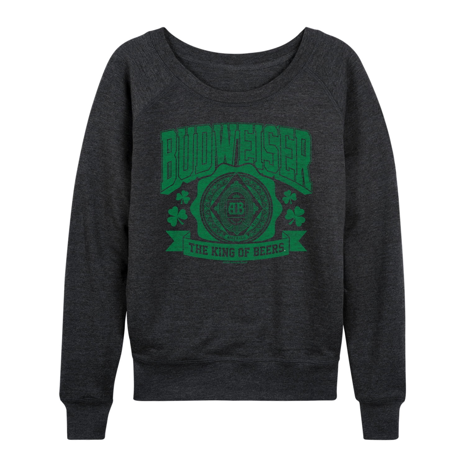 Budweiser - Medallion St Paddys - Women's French Terry Long Sleeve ...