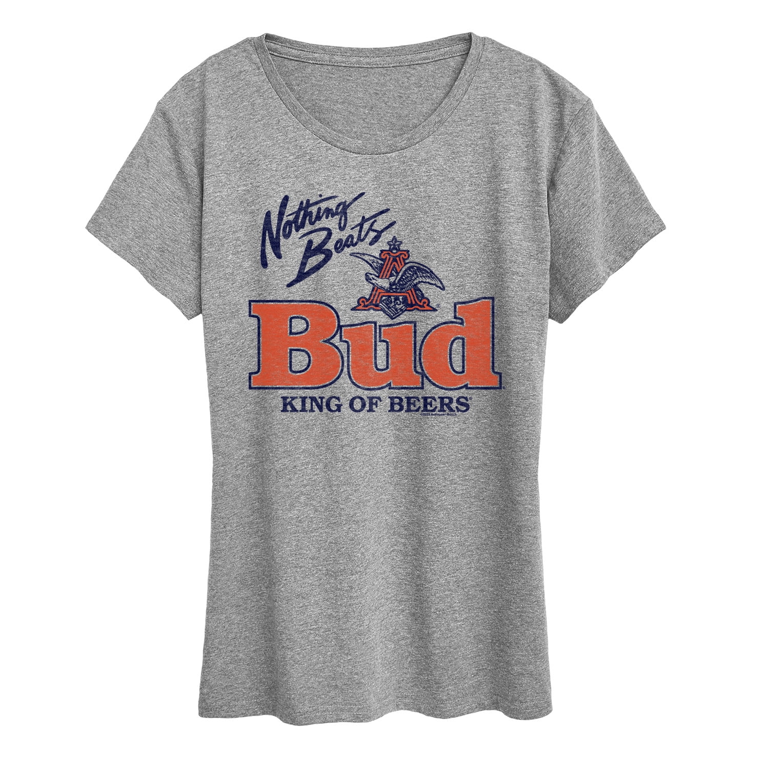 Budweiser - Nothing Beats A Bud - Women's Short Sleeve Graphic T-Shirt - Walmart.com
