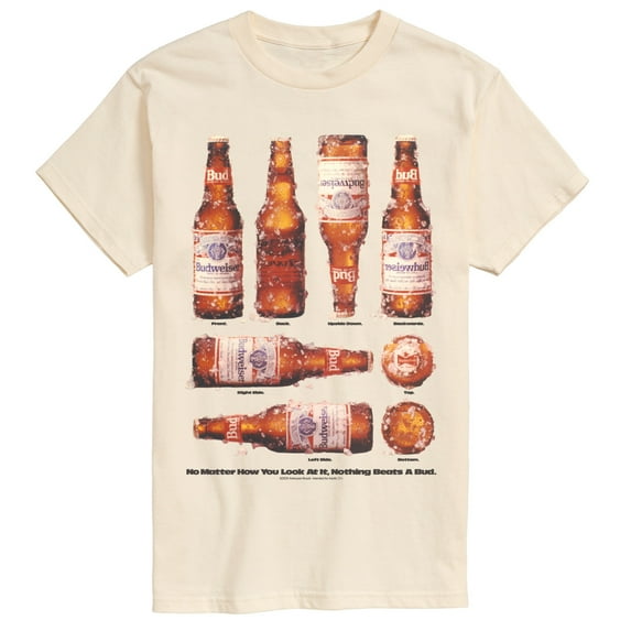 Budweiser - Nothing Beats Bud Grid - Men's Short Sleeve Graphic T-Shirt ...