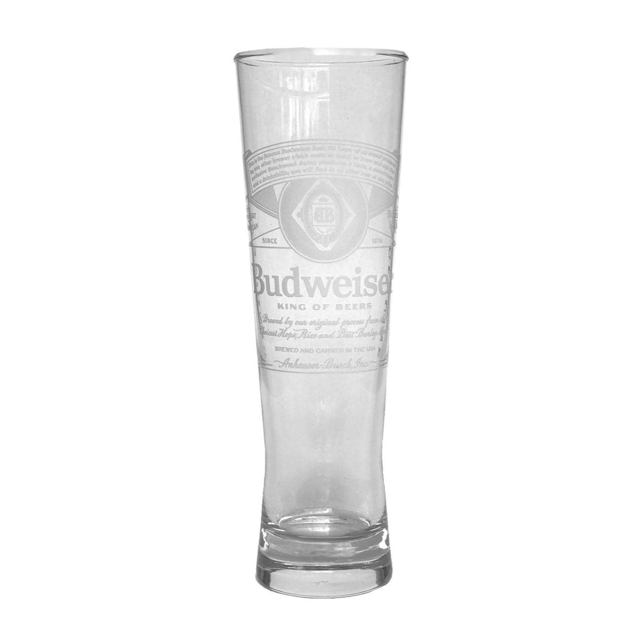 Budweiser Signature Dream Glass - Tall - Full Case of 24 Glasses ...