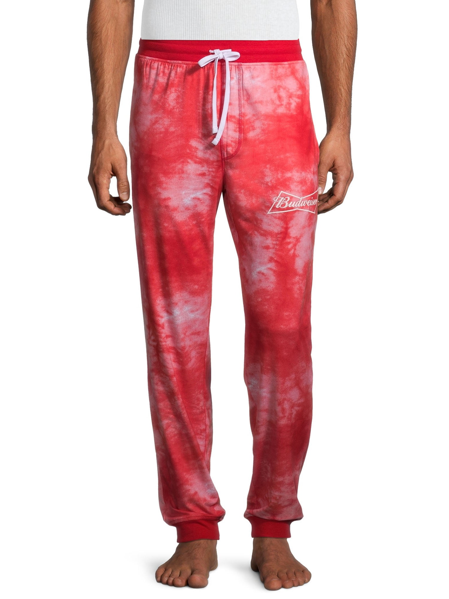 Budweiser Sleep Pants Pockets Super Soft Elastic Waistband Tie Dye ...