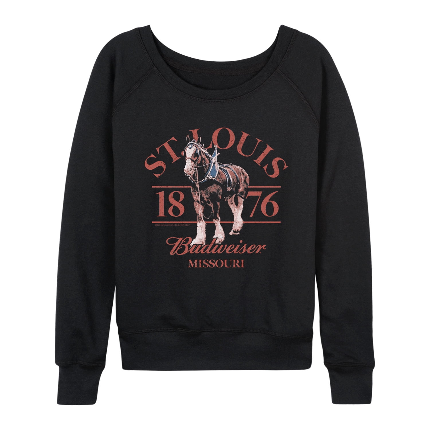 Budweiser - St. Louis Clydesdale - Women's French Terry Long Sleeve ...