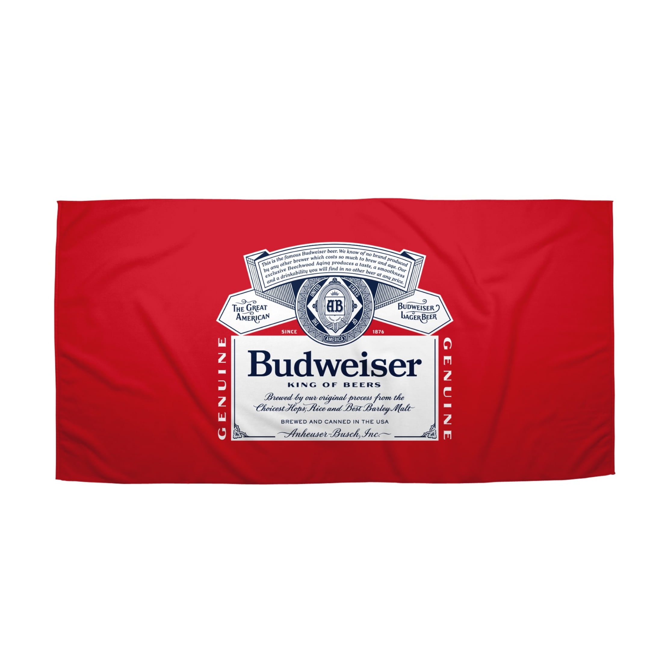 Budweiser Summer Beach Towel - Red 474214 - Walmart.com