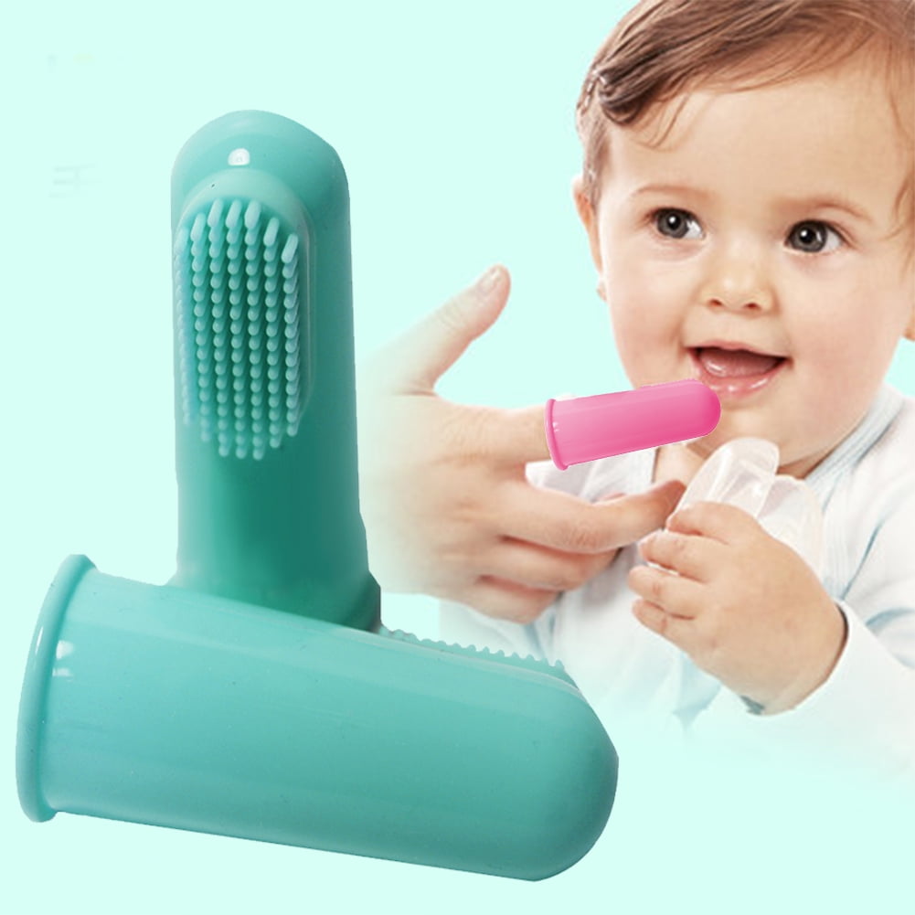 Bueautybox 360º Bristle Silicone Baby Finger Toothbrush BPA Free for ...