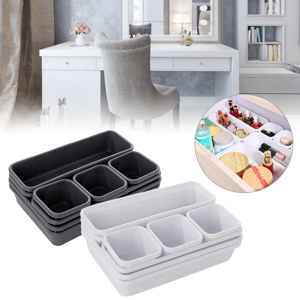 Bueautybox 8pcs/Set Home Drawer Organizer Box Trays Storage Box Office ...