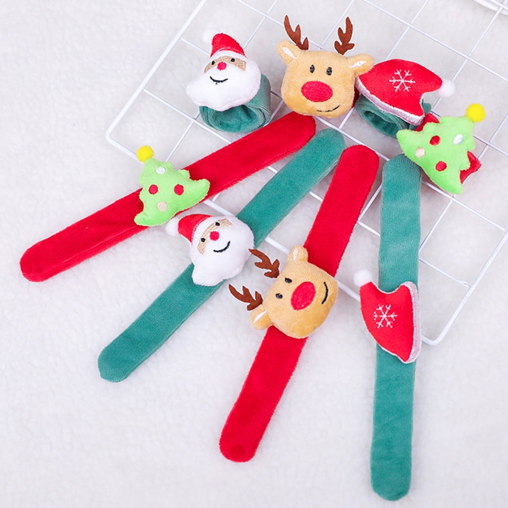 Bueautybox Christmas Slap Bracelets, Slap Bands,Snap Bracelets,Party ...