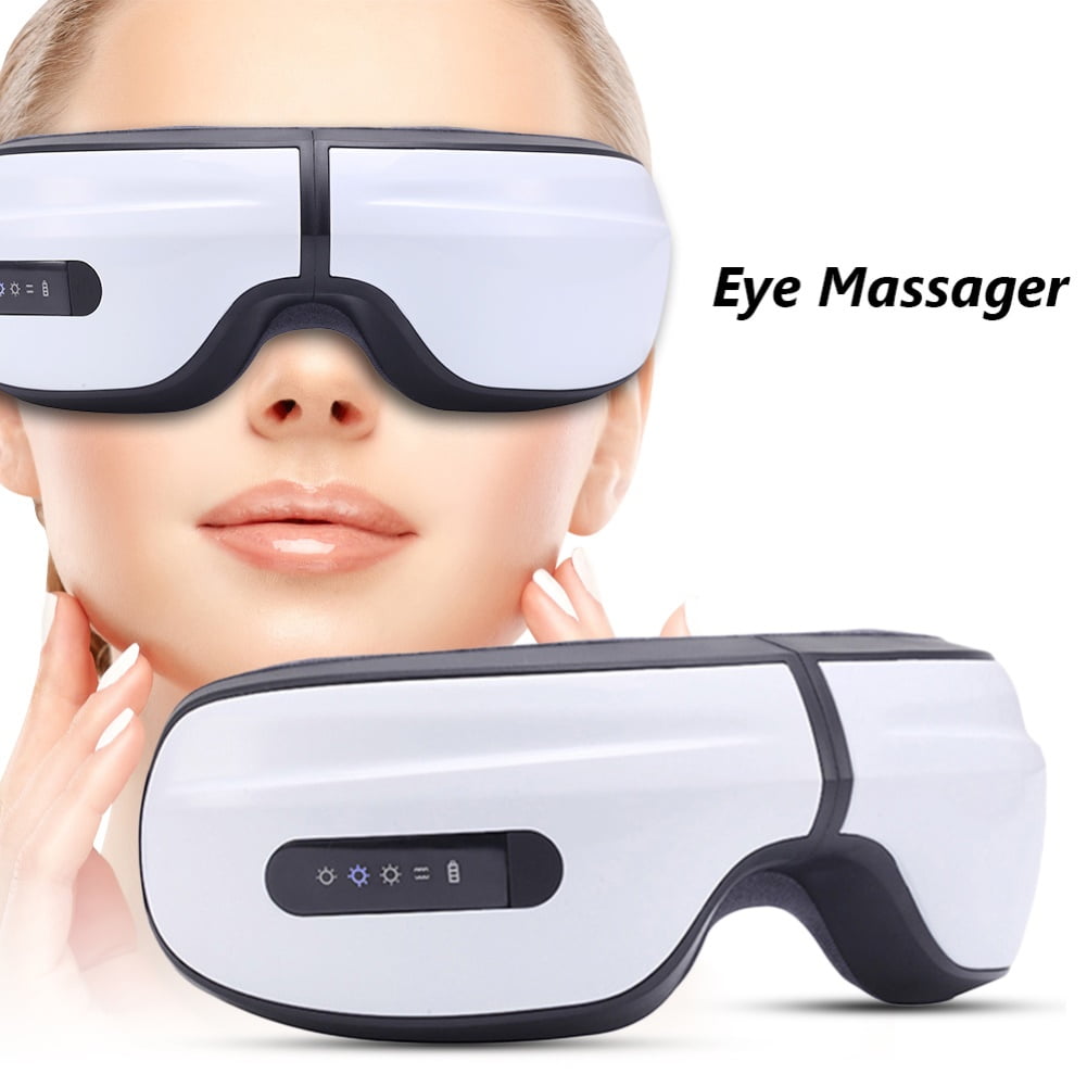 Bueautybox Eye Massager with Heat Vibration, Foldable Rechargeable Eye ...