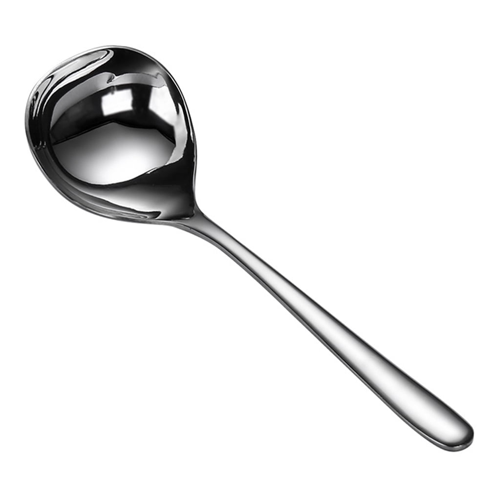 Bueautybox Polished Stainless Steel Deep Soup Spoons - Walmart.com