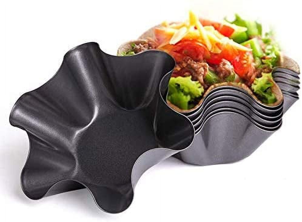 Bueautybox Nonstick Taco Shell Maker - Carbon Steel Tortilla Bowl ...