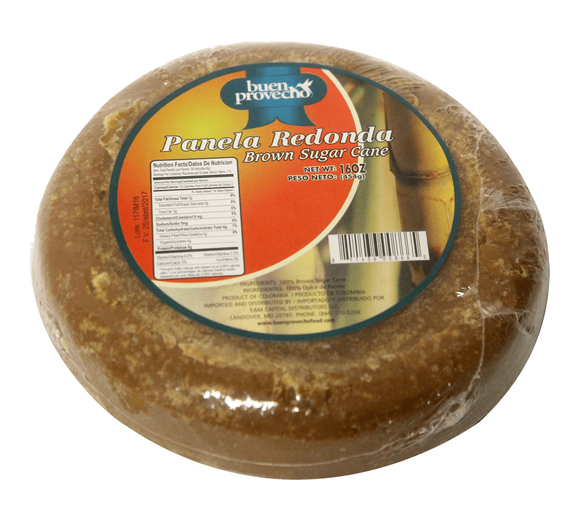 Buen Provecho PANELA Redonda 16 oz (PACK 24) - Walmart.com