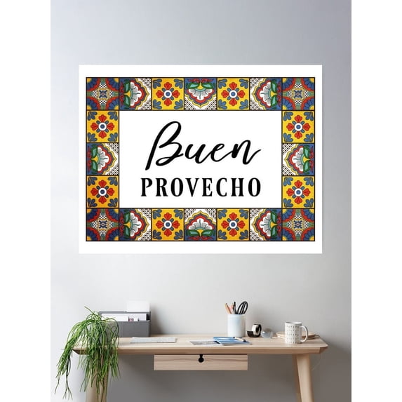 Buen Provecho Poster Home Decor Office Wall Art Living Room Decor ...