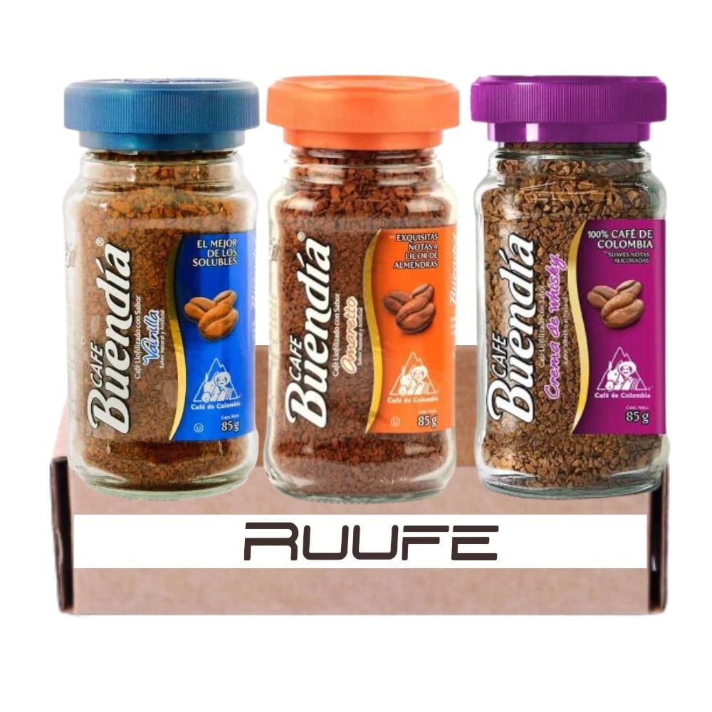 Buendia Coffee (3 pack) Amaretto Vanilla & Whiskey Cream Flavor 100% ...