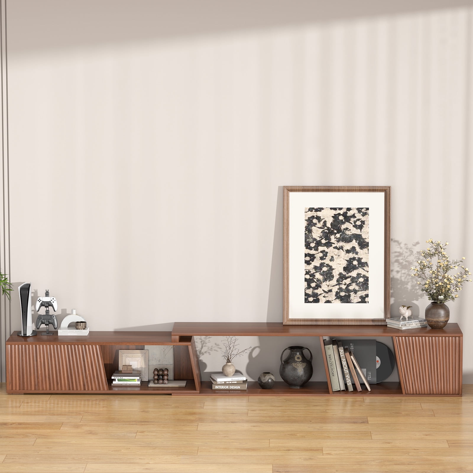 Buenhomino Deformable TV Console in Stretch of 71"-106", Modern ...