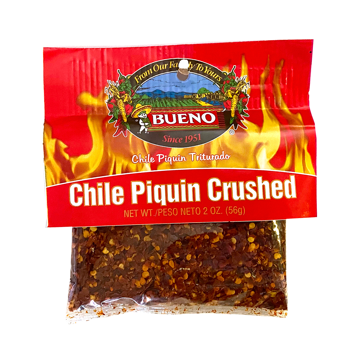 Bueno Foods Hot Crushed Red Chile Piquin, 2 oz - Walmart.com