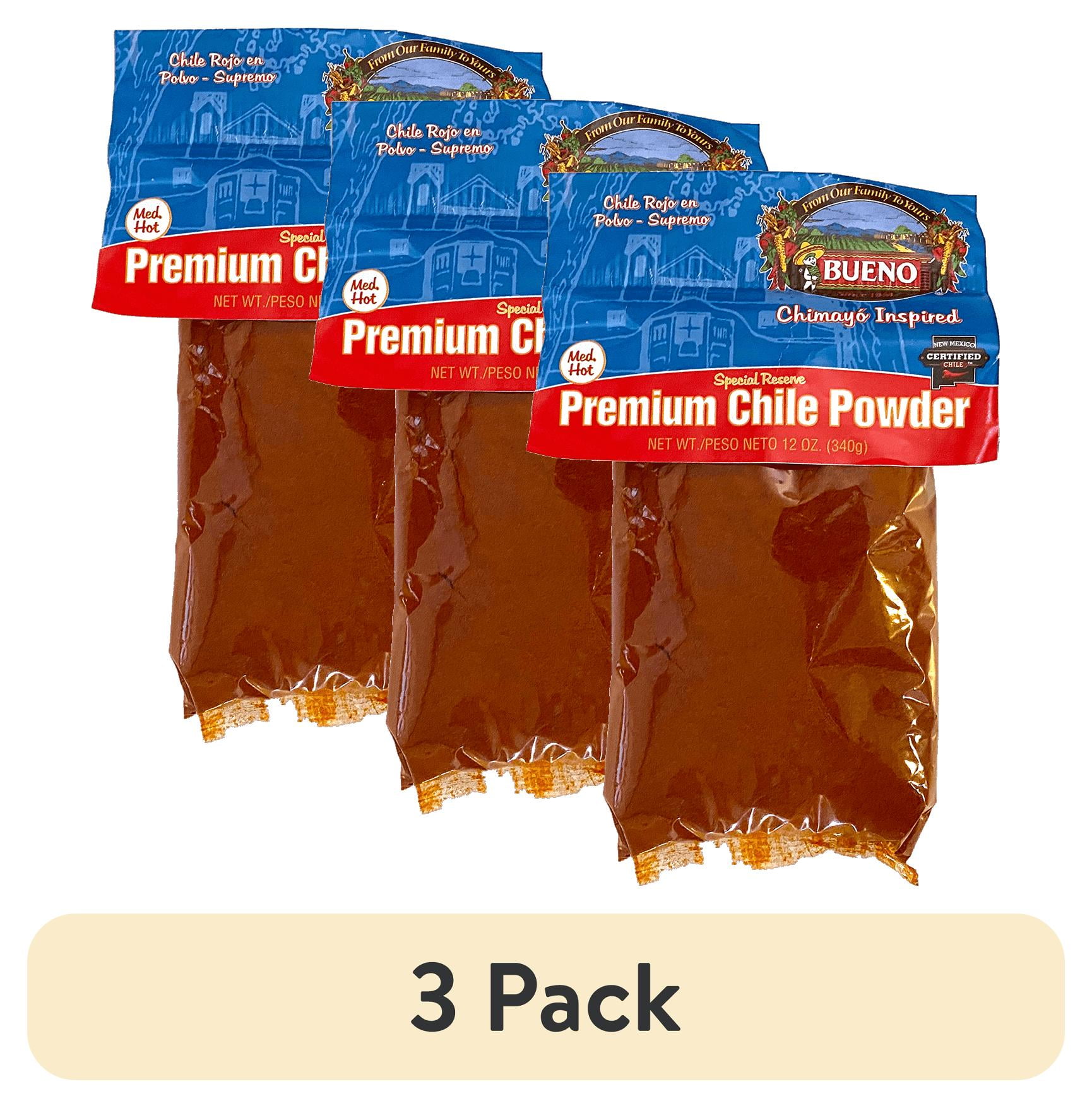 (3 pack) Bueno Foods Medium-Hot Special Reserve Premium Red Chile ...