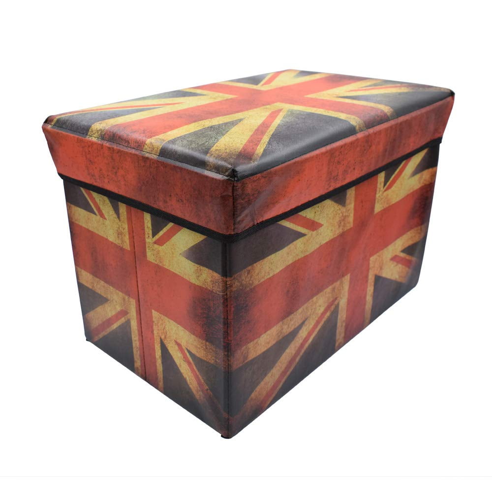 BuenoVida Stool for Sitting in Living Room Storage Stool for Sitting ...