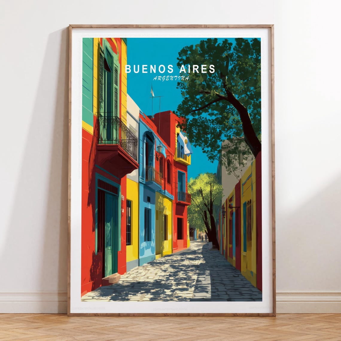 Buenos Aires Argentina City Travel Scenery Wall Art Print, Unframed ...