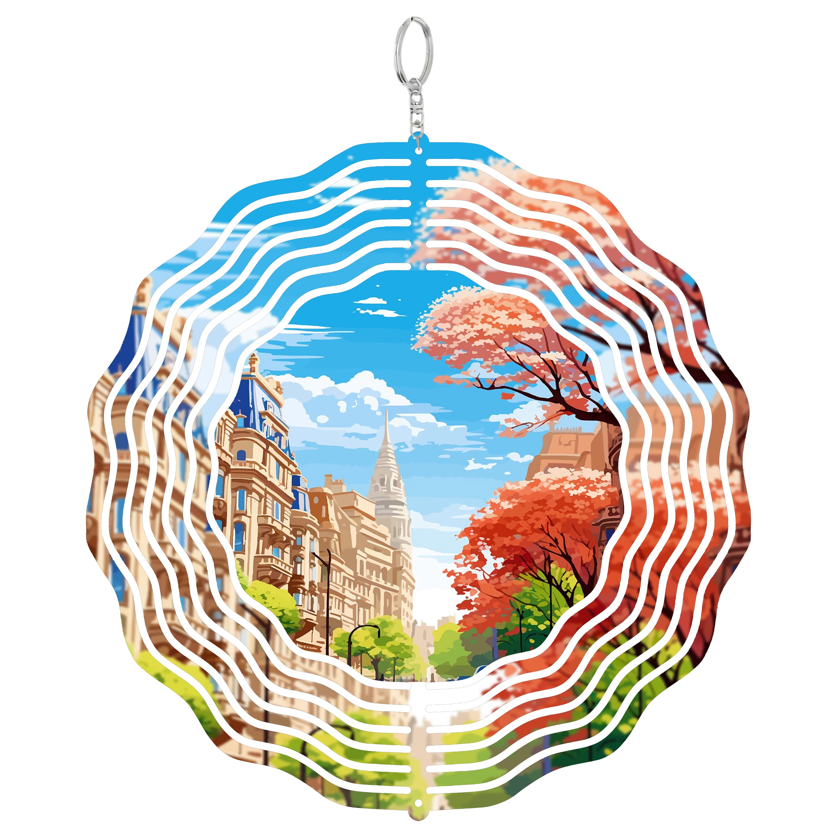 Buenos Aires Argentina Obelisk 3D Wind Spinner Stainless Steel Kinetic ...