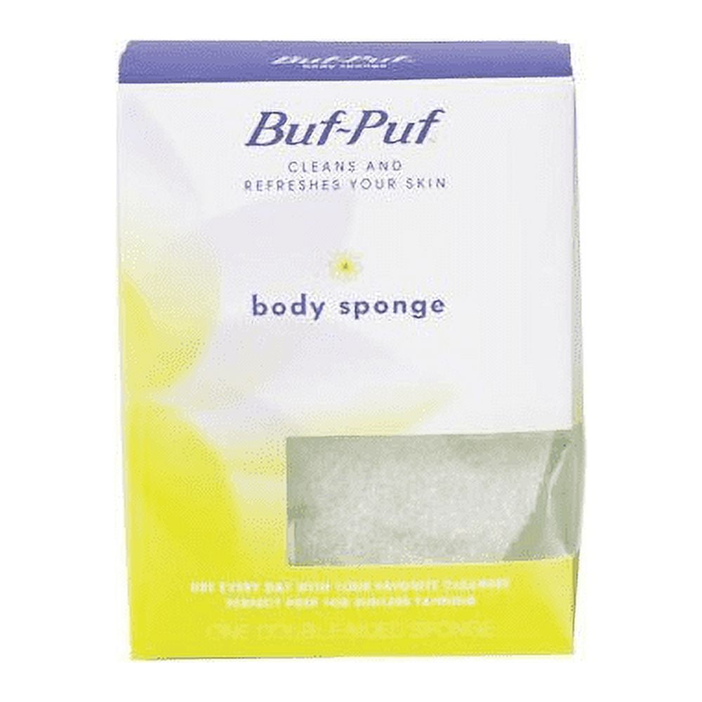 Buf-Puf Body Scrubber Sponge Gentle Natural Clean & Refreshes Dry Skin ...