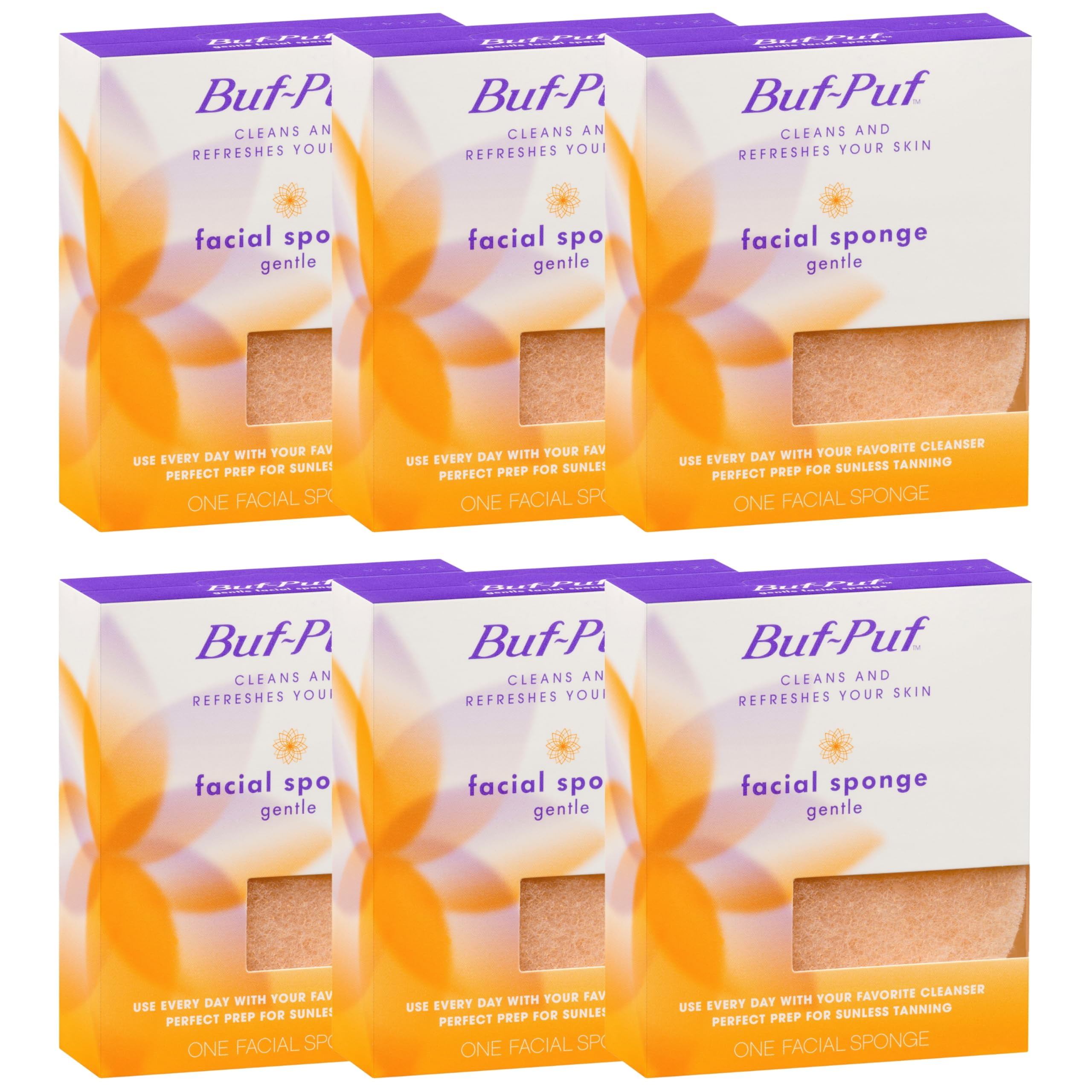 Buf-Puf Gentle Facial Sponge, Dermatologist Developed, Removes Deep ...