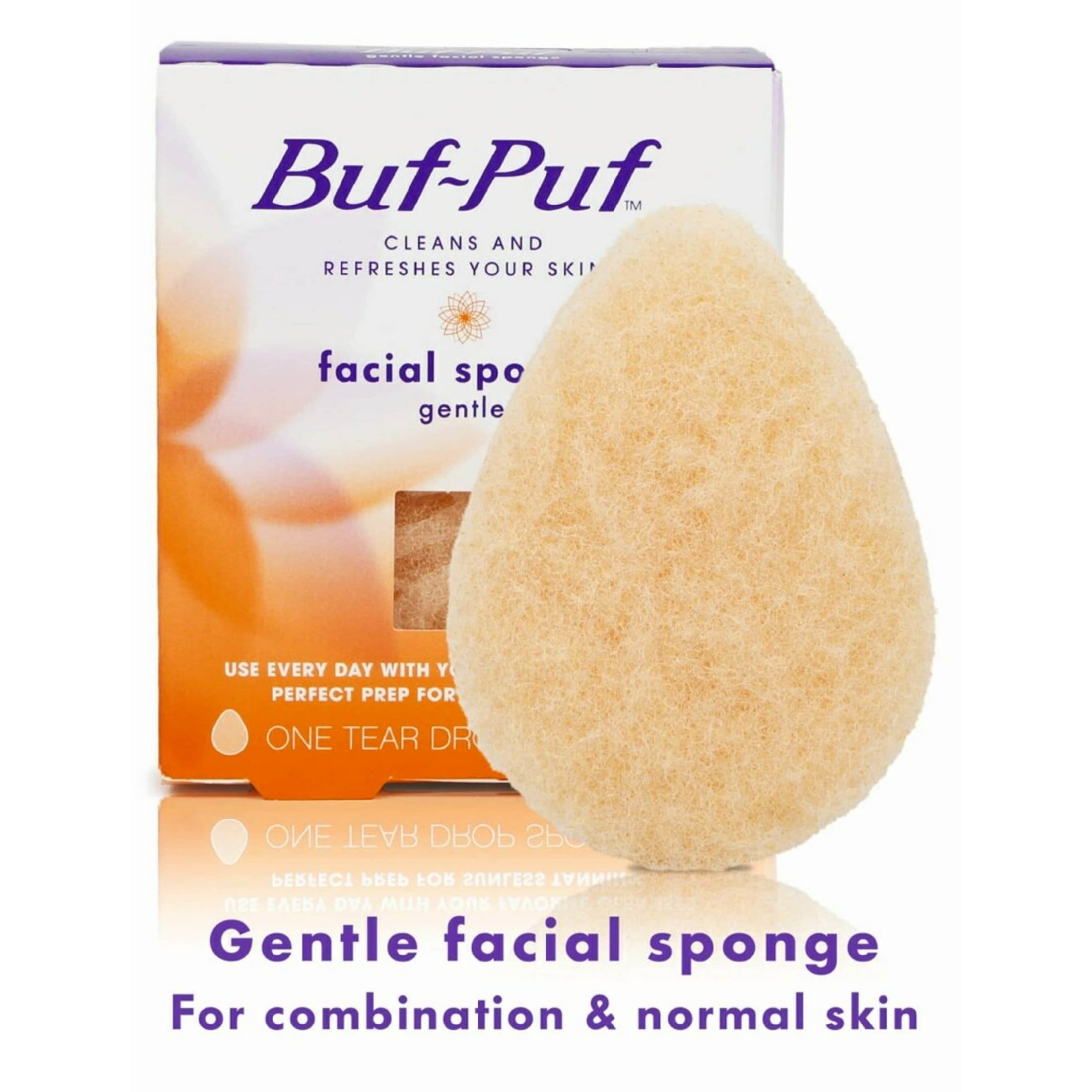 Buf-Puf Total Exfoliating Complexion Cleansing Facial Sponge, Gentle ...