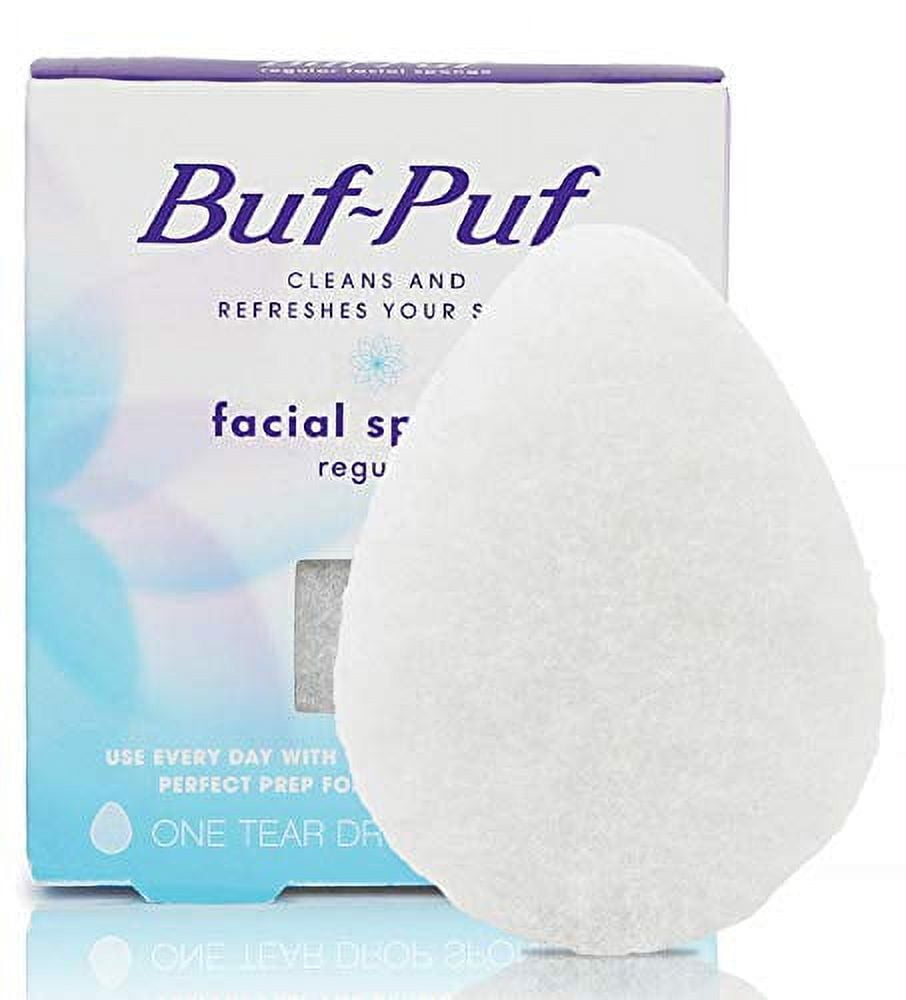 Buf-Puf Regular Facial Sponge, Dermatologist Developed, Removes Deep Down Dirt & Makeup that ...