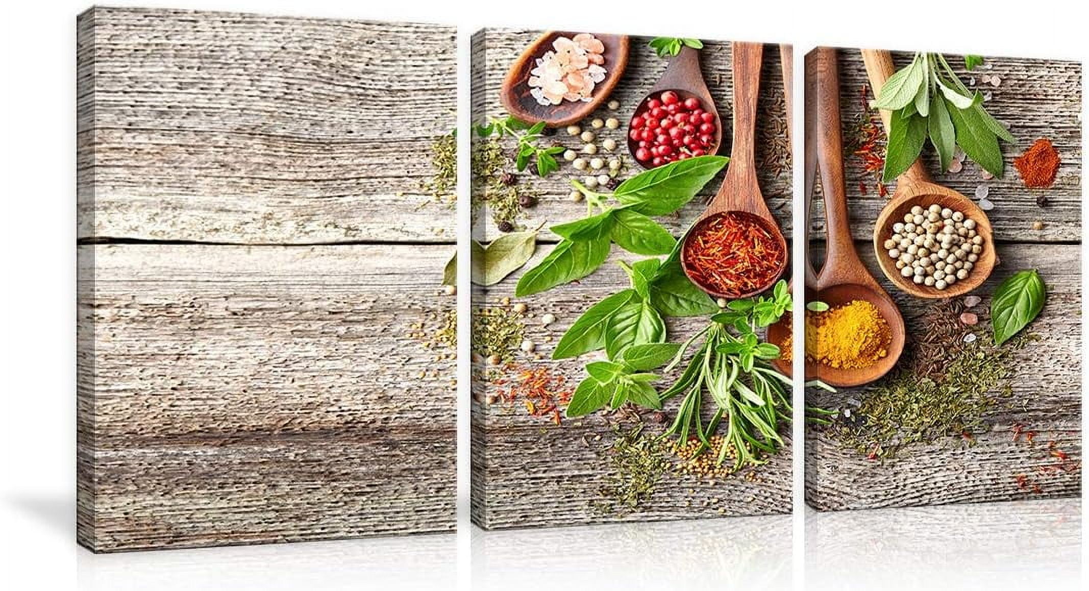 Bufen linKitchen Pictures Canvas Prints Wall Art - Fresh Fruits and ...