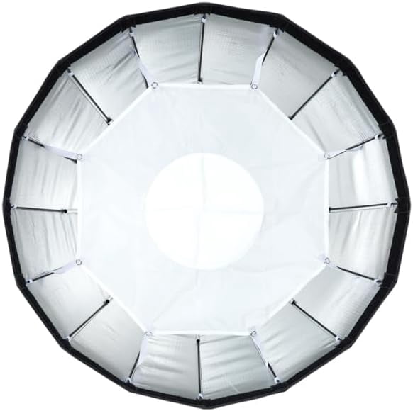 BUFF 24" Silver Foldable Beauty Dish, Compatible with Paul C. Buff ...