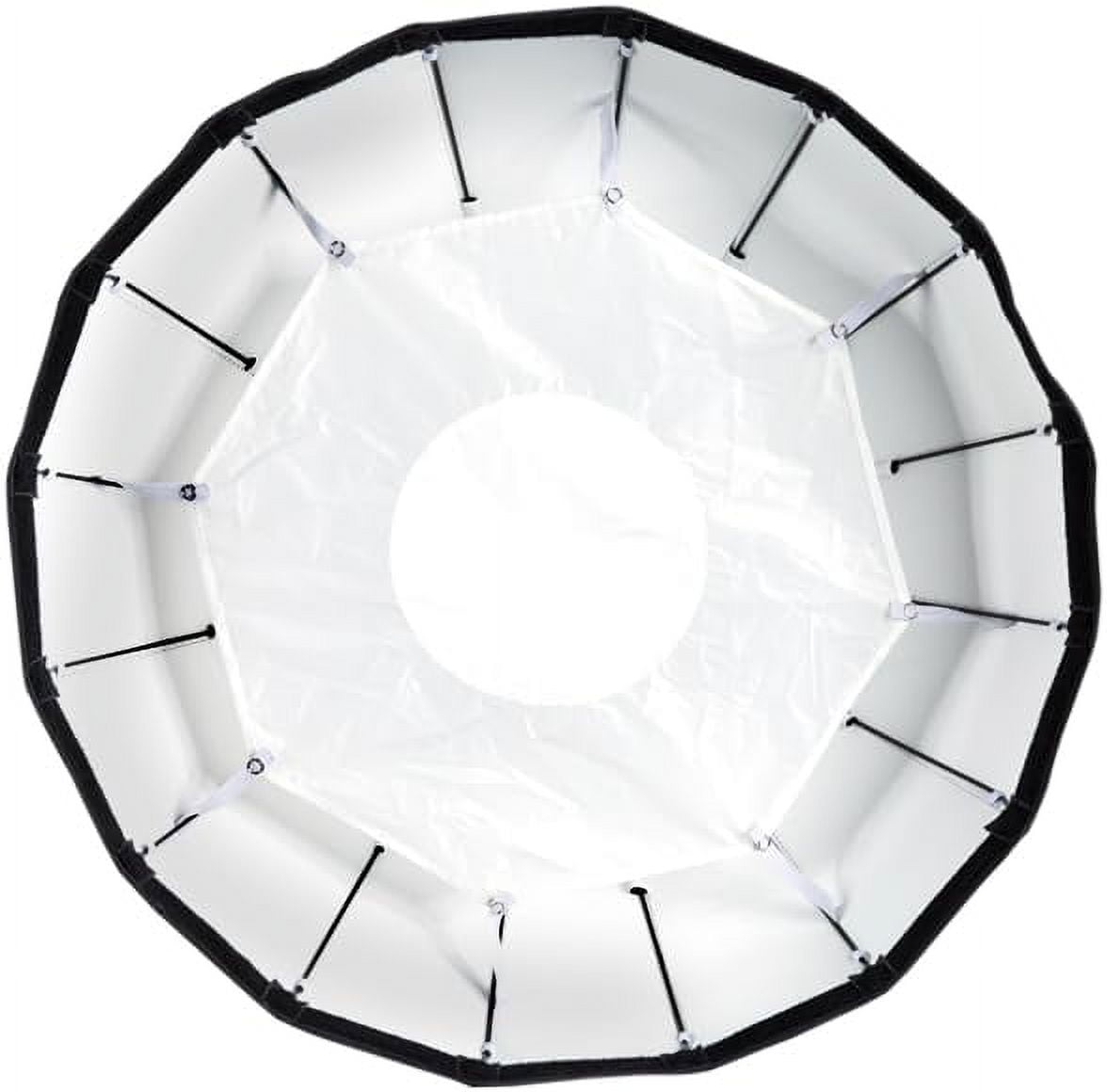 Buff 24" White Foldable Beauty Dish Compatible with Paul C. Buff Flash ...