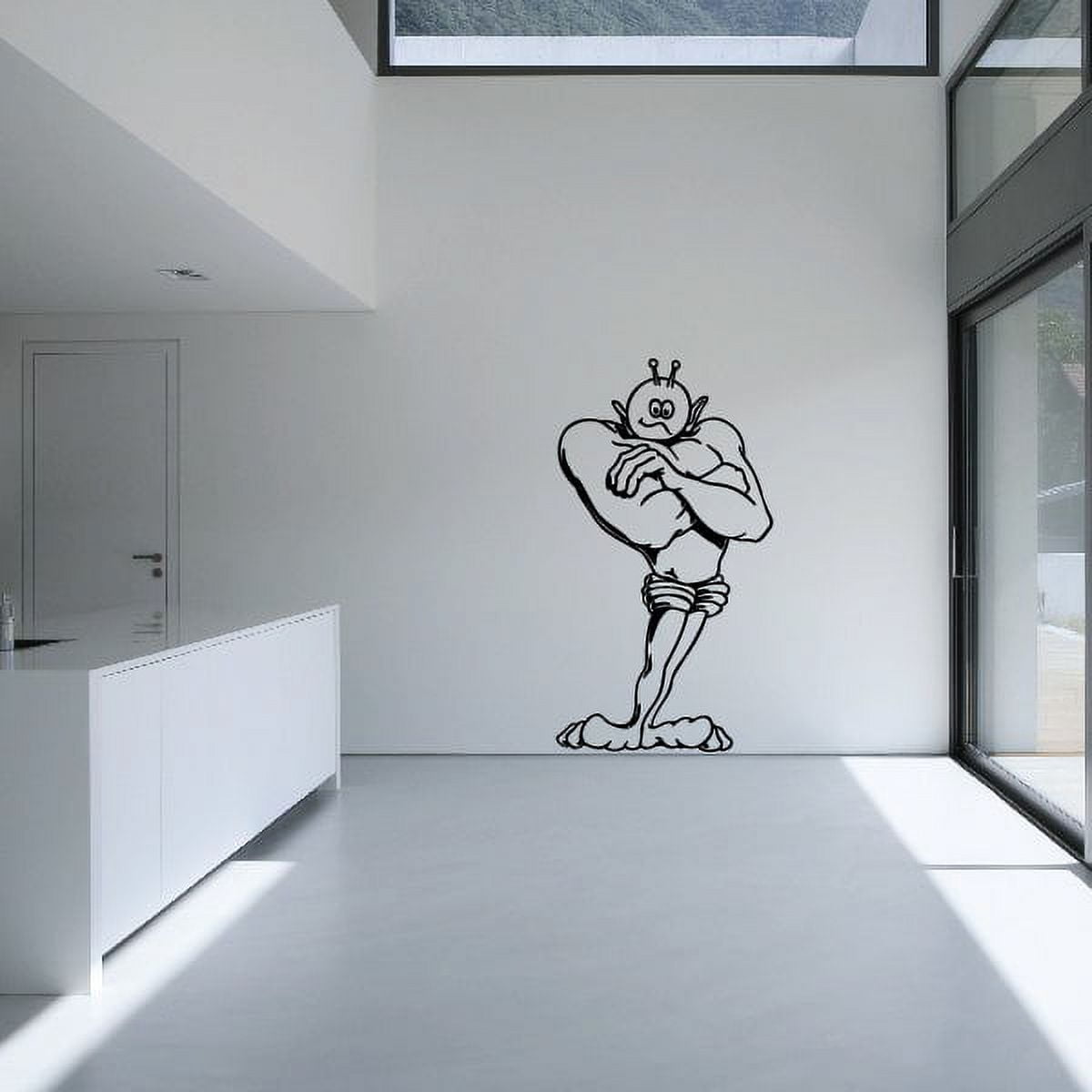 Buff Alien Decal - 36 Inches - Walmart.com