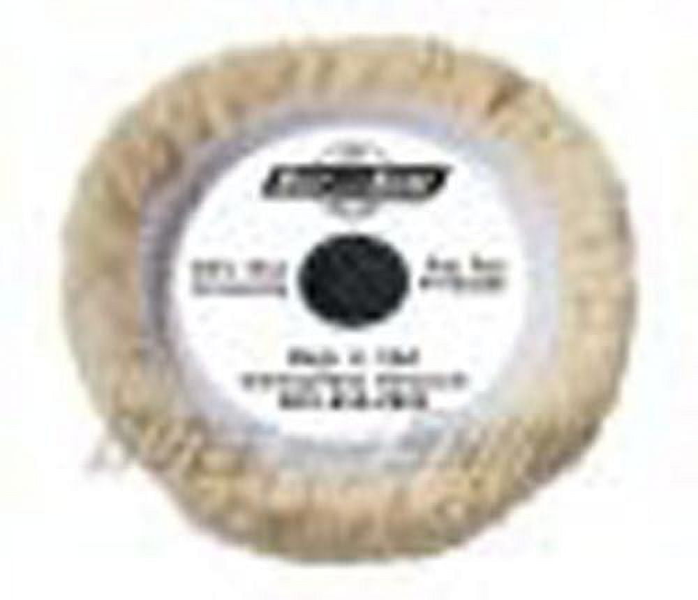 Buff And Shine BFS-7502G Grip Wool Buffing Pad, White - Walmart.com