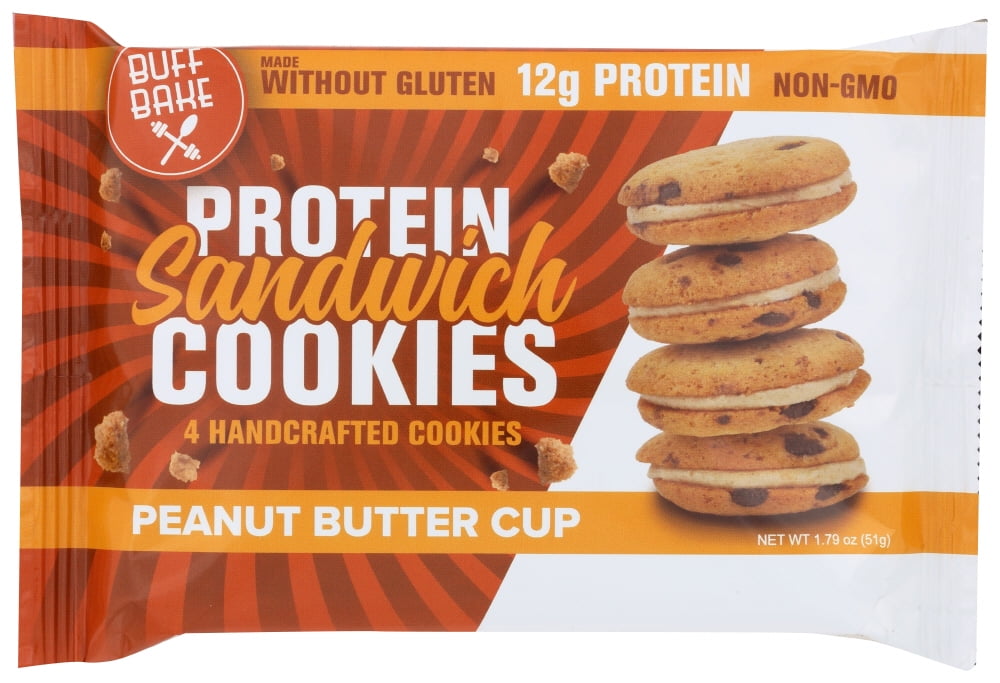 Buff Bake, Cookies Peanut Butter Cup, 1.79 Oz, Pack Of 8 - Walmart.com