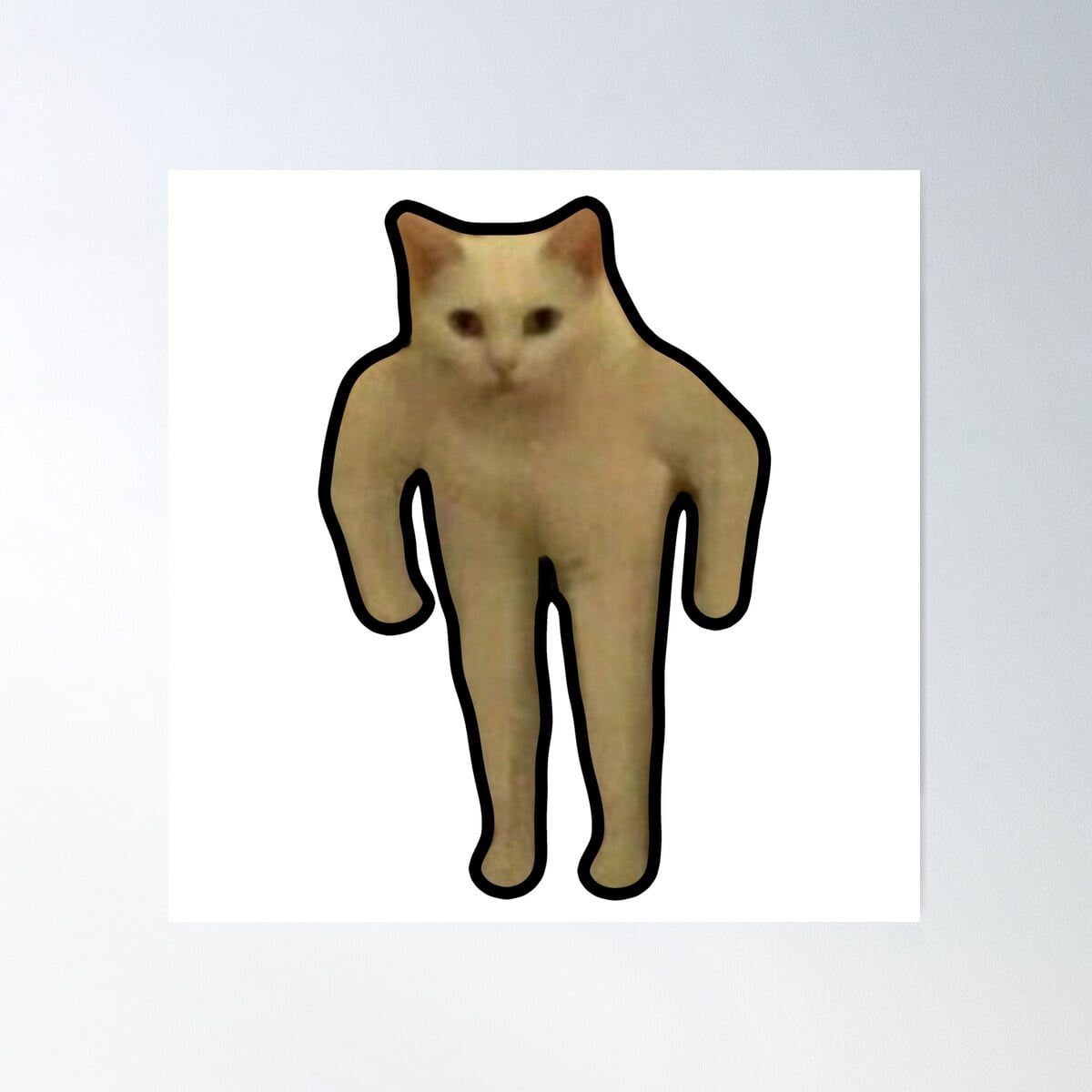 Buff Cat Poster Wall Art, Modern Wall Decor For Living Room Bedroom ...