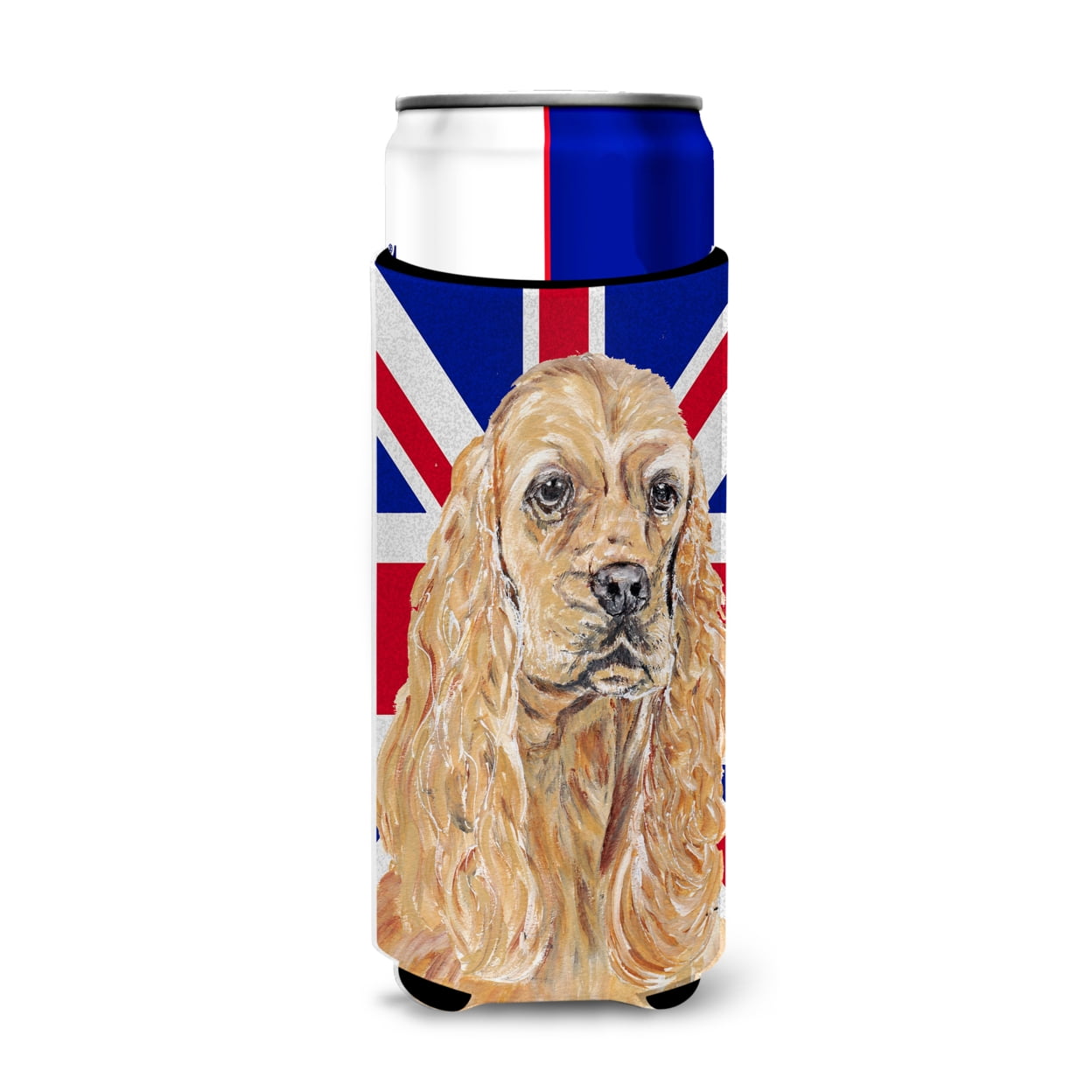 Buff Cocker Spaniel with English Union Jack British Flag Ultra Hugger ...