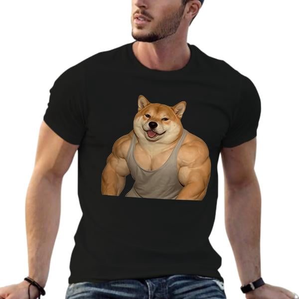 Buff Dog Mode Activated ,Buff Shiba Inu Tee - The Ultimate Gym Bro Meme ...