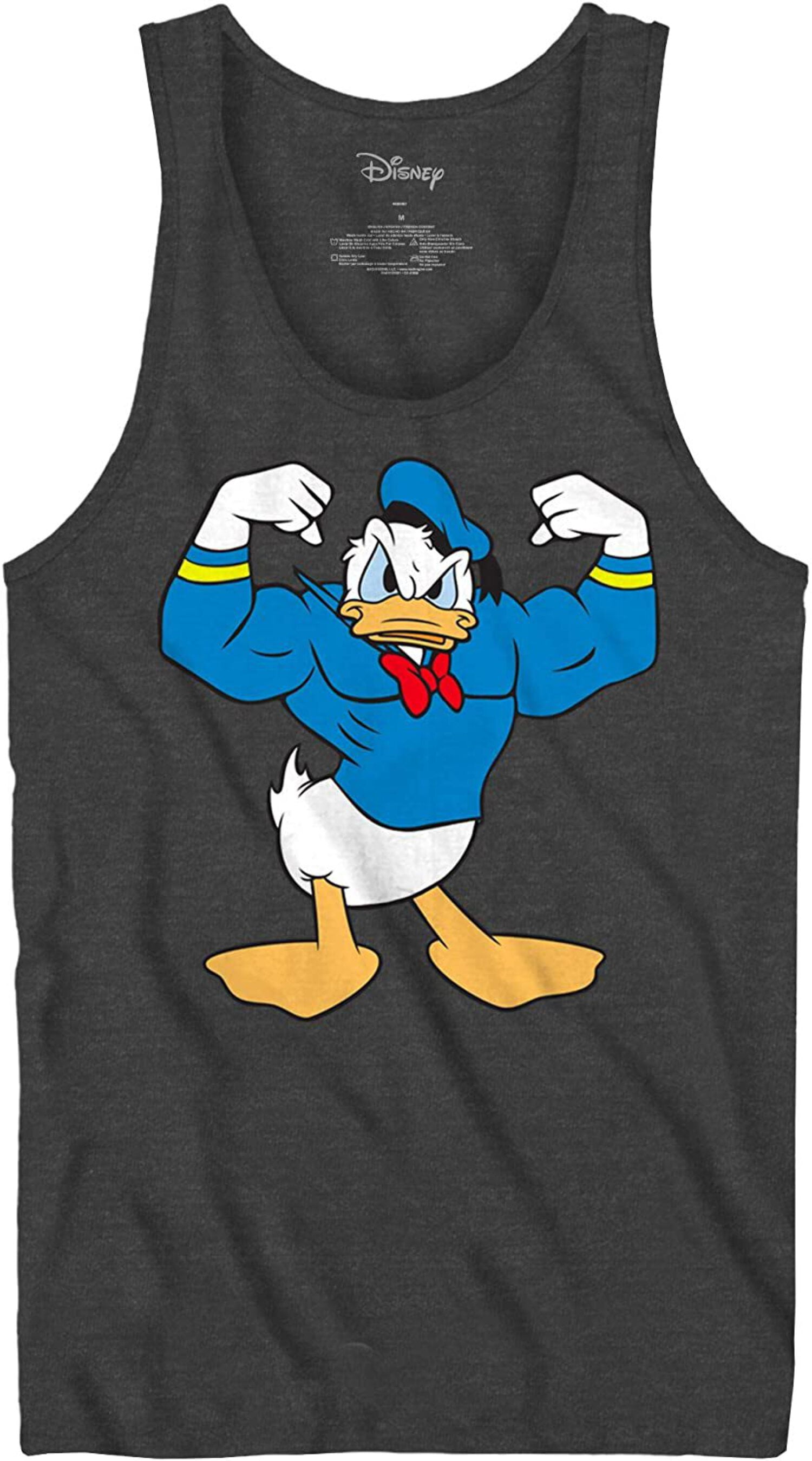 Buff Donald Duck Muscle Sleeveless Workout Exercise Disneyland World ...