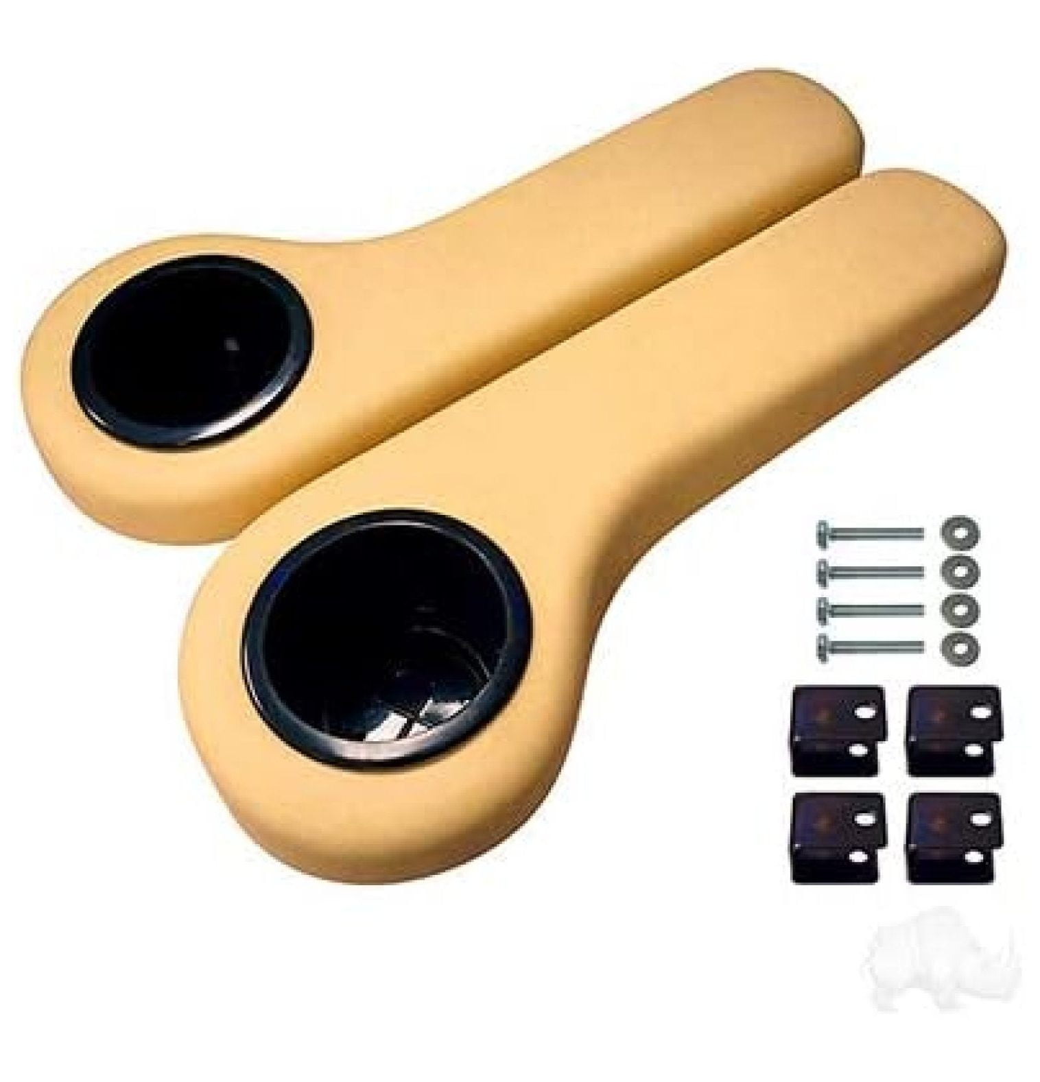 Buff Golf Cart Rear Seat Kit Arm Rest Set With Cup Holder - Walmart.com