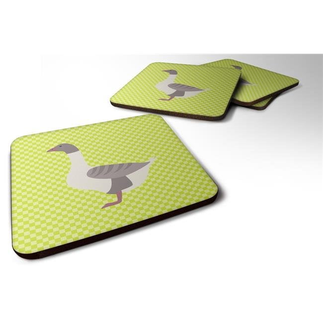 Buff Grey Back Goose Green Foam Coaster - Set of 4 - Walmart.com
