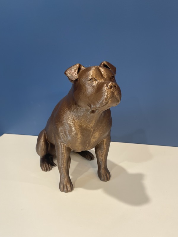 Buff Pitbull with Ears, Pitbull Gifts, Pitbull Mom, Pitbull Statue ...