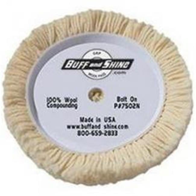 Buff & Shine Manufacture 7.5 in. 100% 4Ply Twist Wool Grip Pad ...