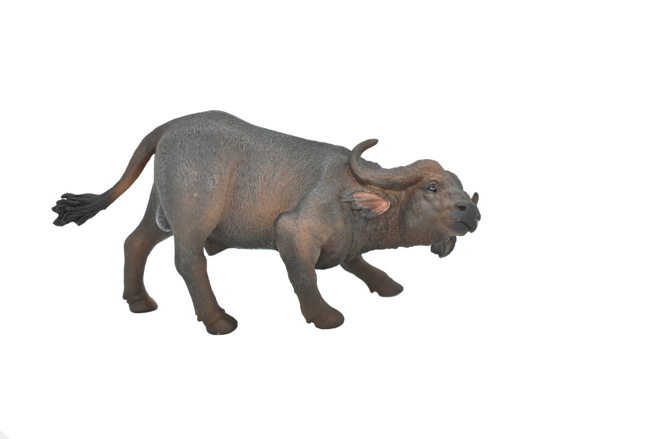 Buffalo African Realistic Small Toy Model Plastic Replica Forest Animal ...