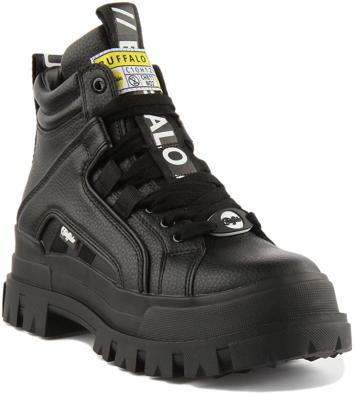 Buffalo Aspha NC Mid Women's Lace Up Chunky Sole Vegan Trainers In ...