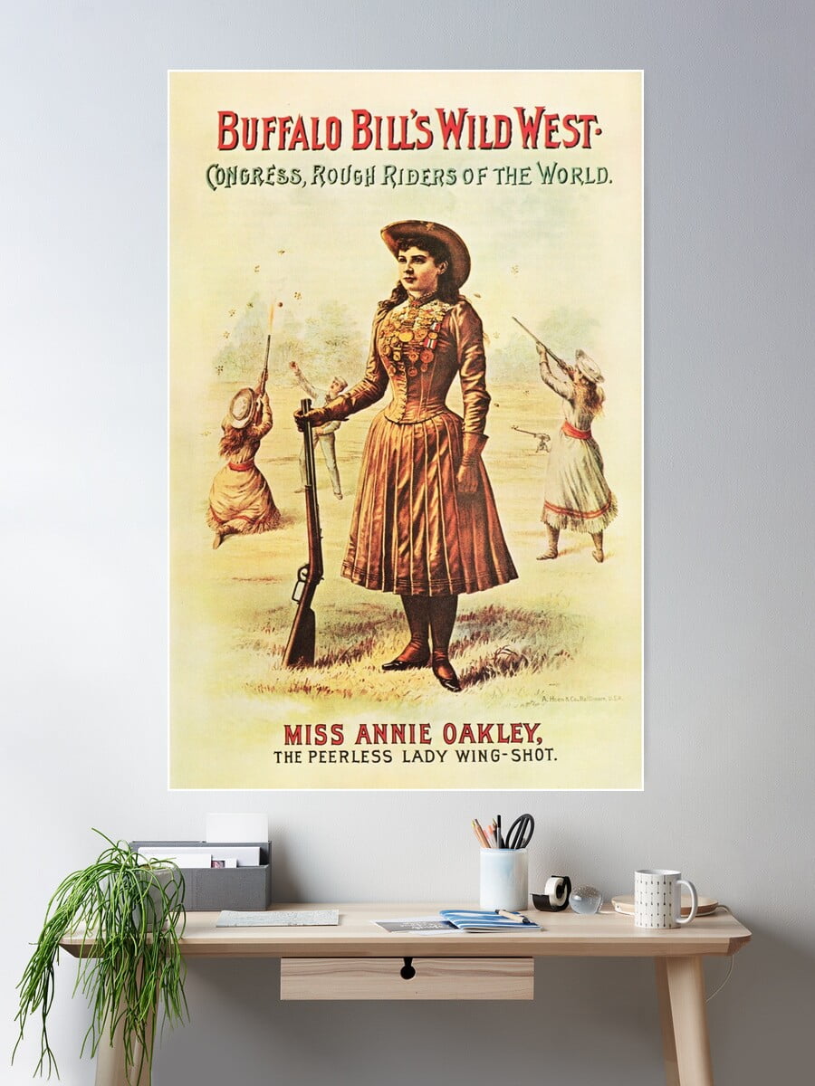 Buffalo Bill'S Wild West Show Annie Oakley Vintage Theater Advertising ...