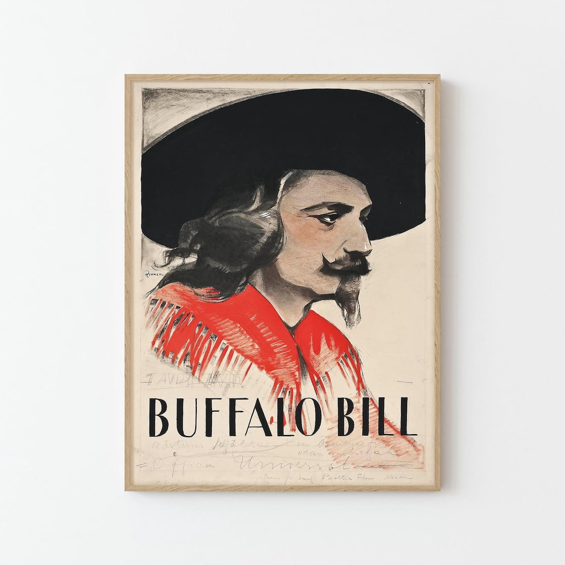 Buffalo Bill Vintage Mmovie Ad Poster Fine Art Print Home Decor Retro ...