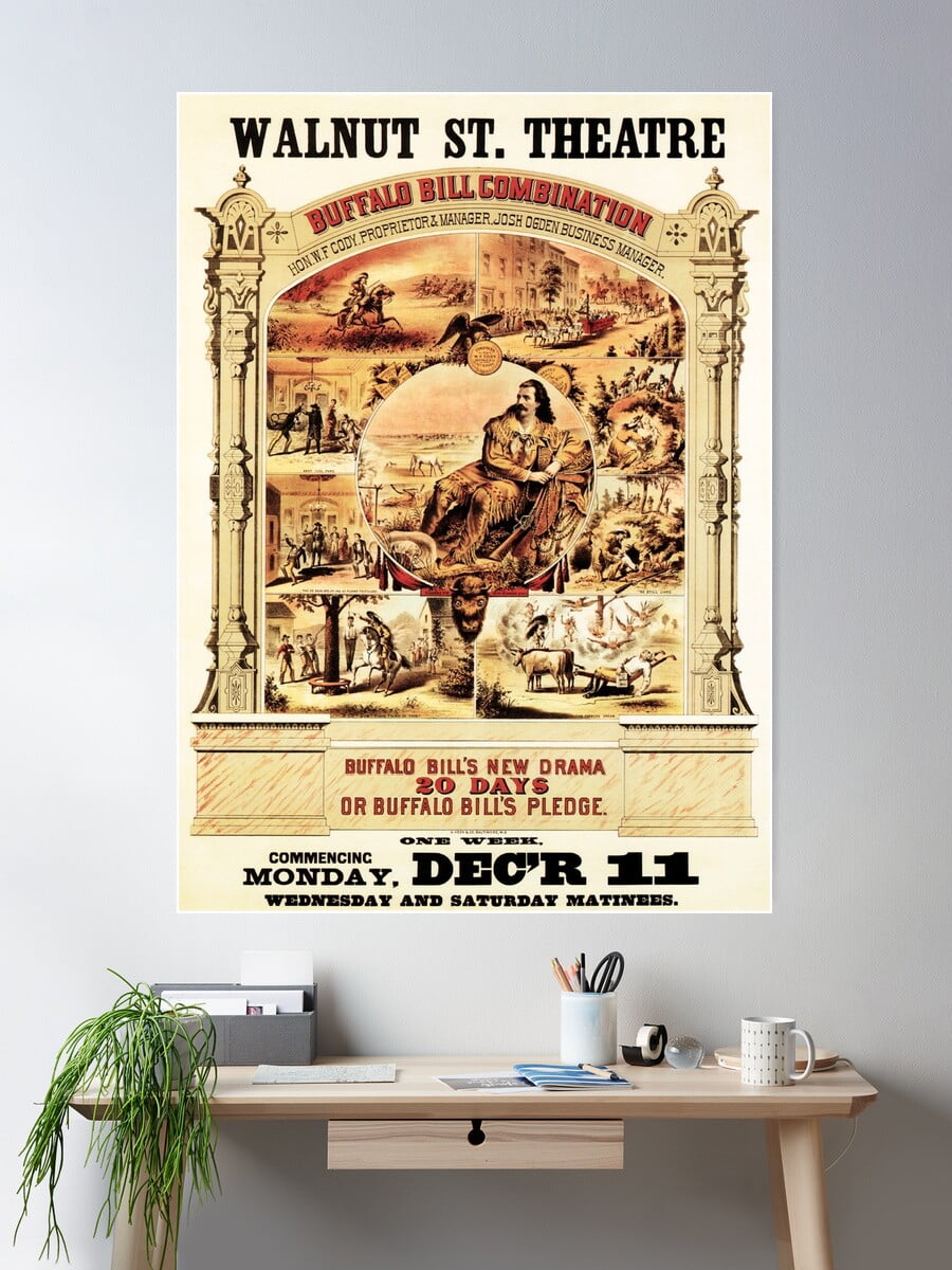 Buffalo Bill Walnut St. Theatre Vintage Drama Theater Play Performances ...