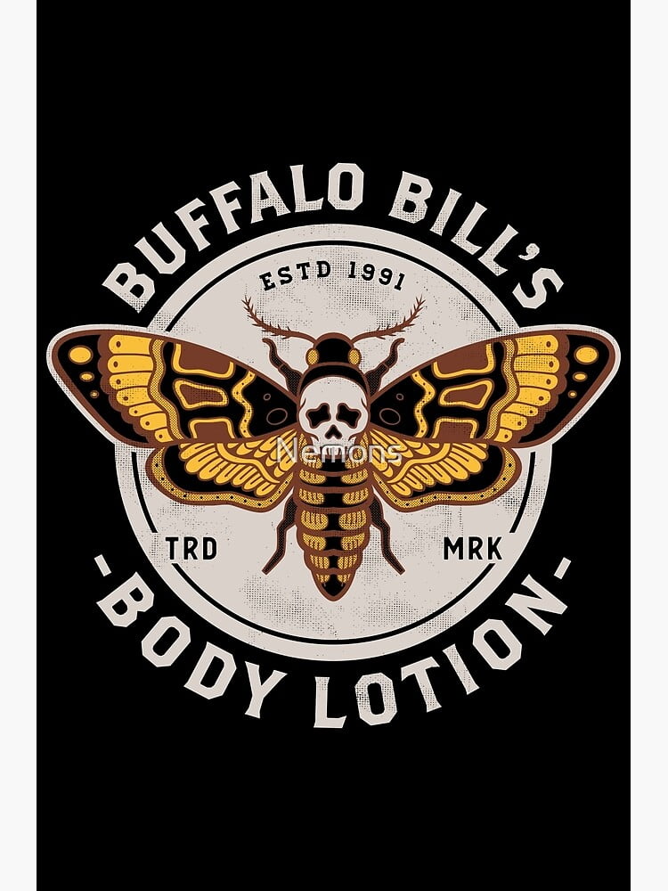 Buffalo Bill's Body Lotion - Death's Head Moth - Horror - Distressed ...