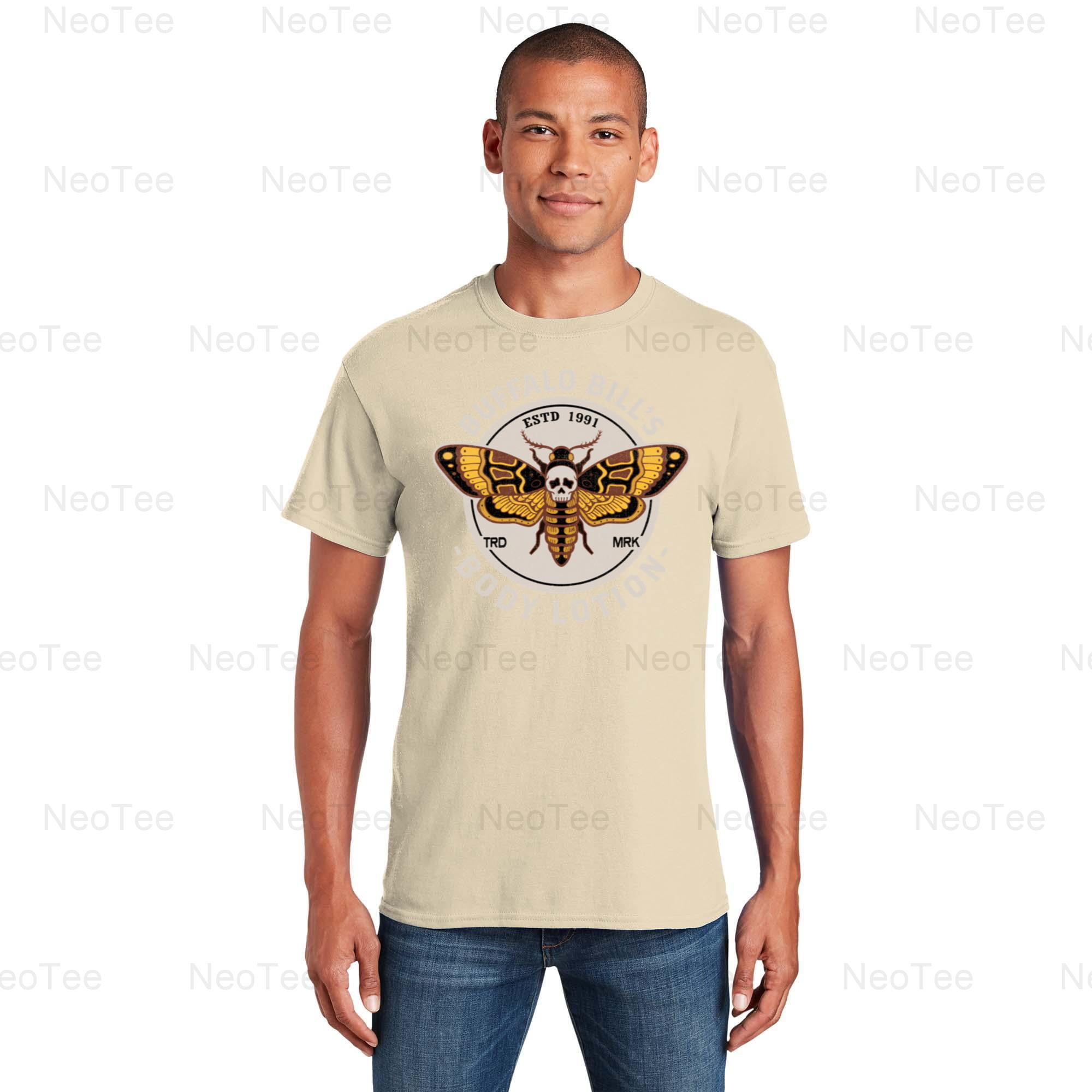 Buffalo Bill's Body Lotion Death's Head Moth Horror Silence Lambs Tee T ...